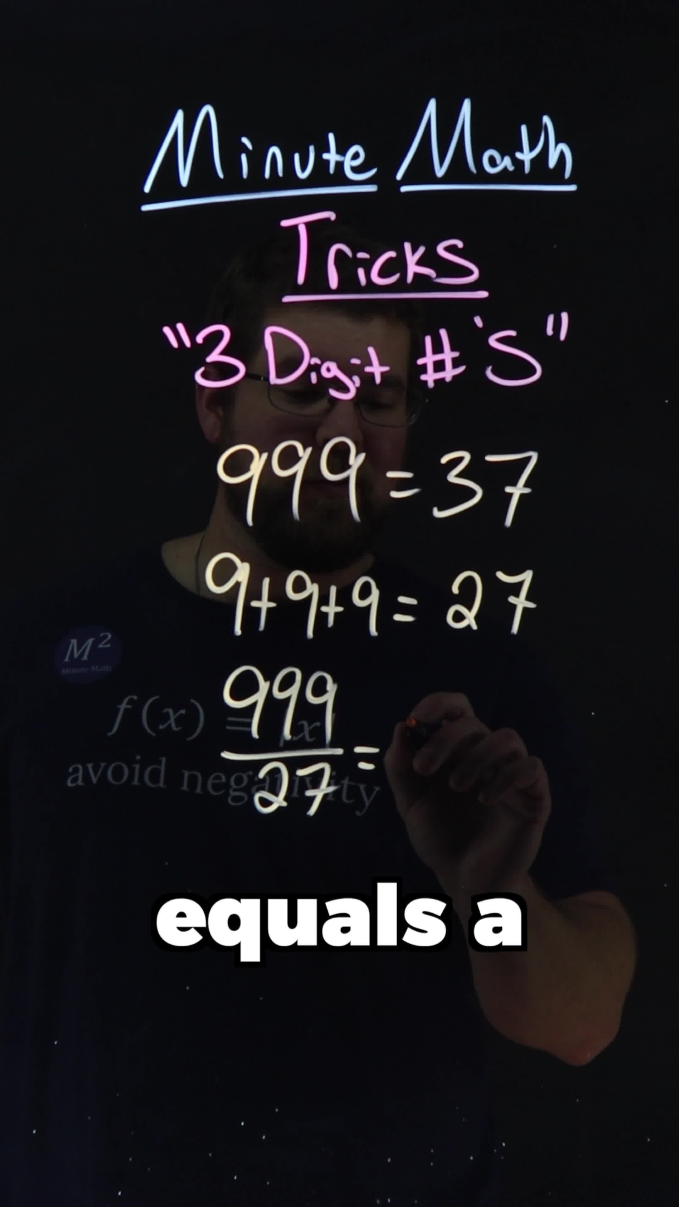 999=37? This math trick always works! | Minute Math Tricks 130 #shorts