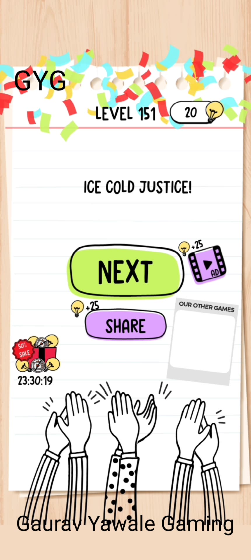 they need justice! Brain test level 151!