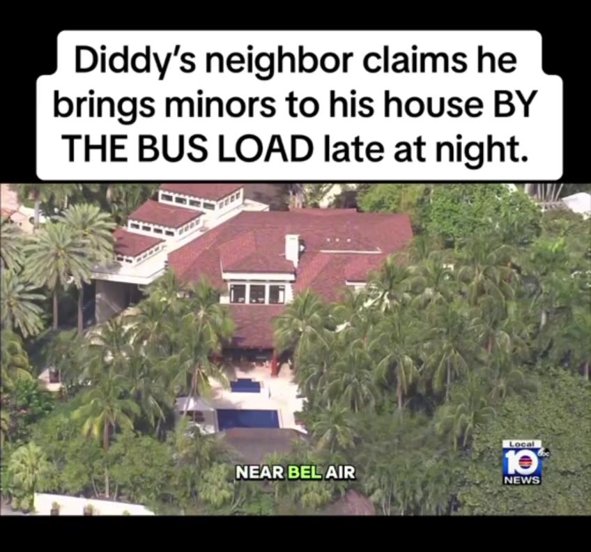 Diddy Brings Bus Loads Of Minors To His House At Night