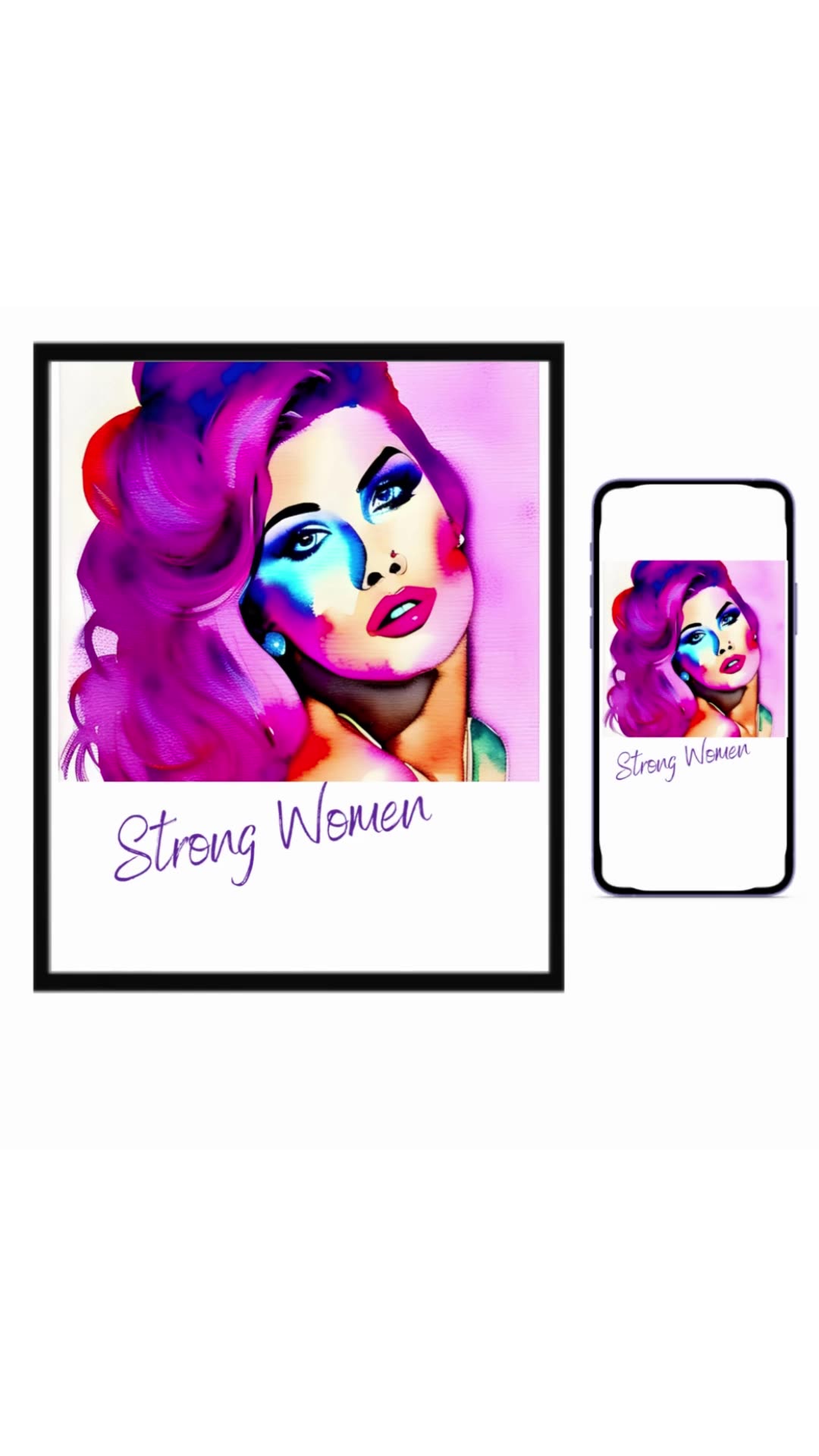 Strong Women, Strong World! Wall Art / Print and Phone Wallpaper ...