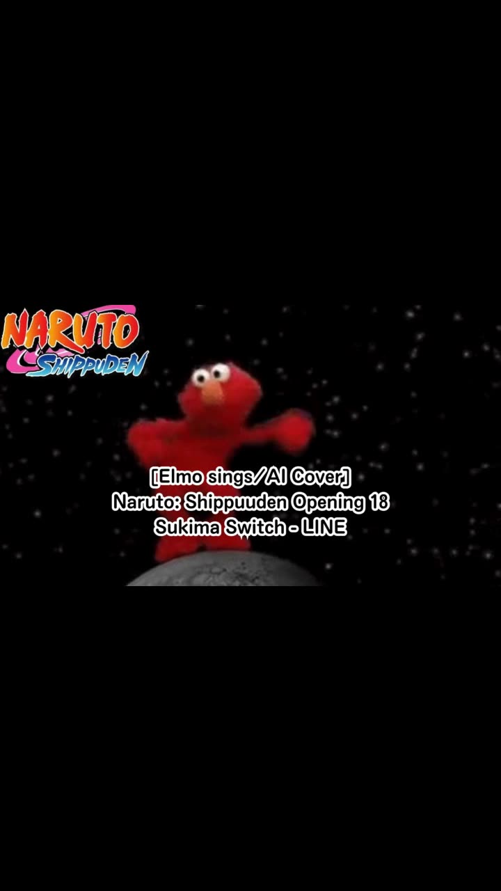 [Elmo sings/AI Cover] Naruto: Shippuden Opening 18 | Sukima Switch - "LINE"