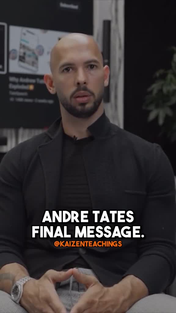 Andrew Tate's final message!😥 (SAD!)