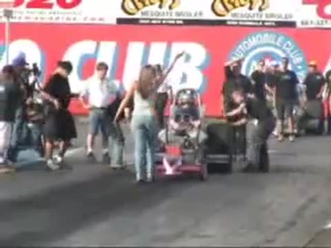 A/Fuel Dragster crash at California Hot Rod Reunion 2008