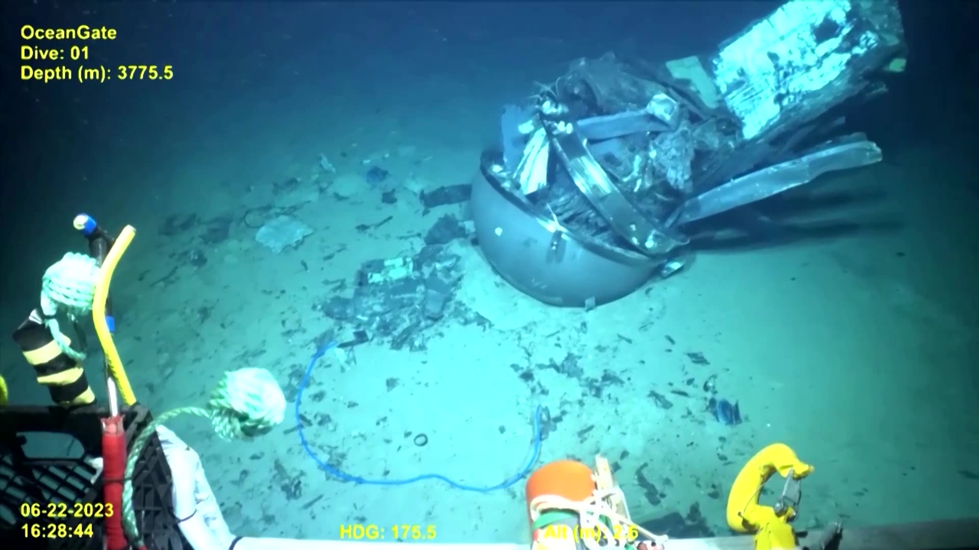 Coast Guard releases footage of Titan sub wreckage ahead of hearing