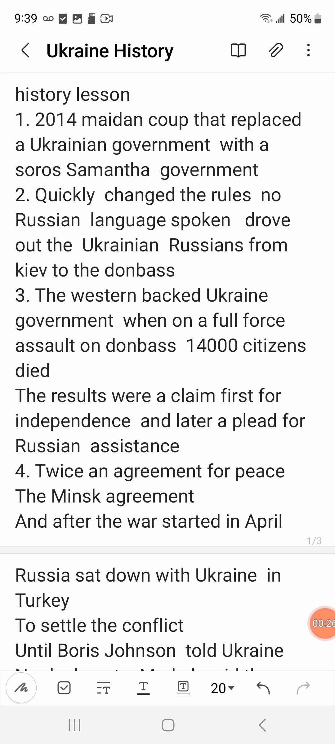 Ukraine War History Lesson