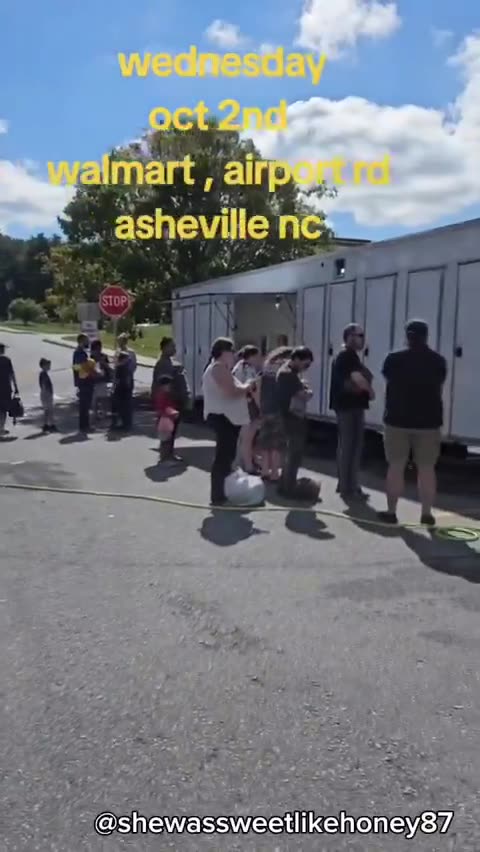 Scenes from an Asheville, NC, Walmart looks Apocalyptic