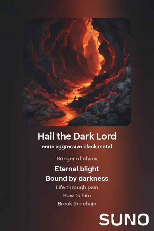 Hail the Dark Lord (hail satan) (ai song)