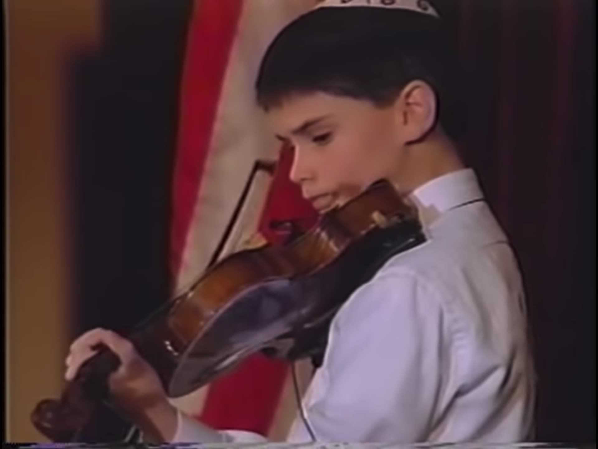 1996 Israel Bonds banquet 12 y/o Ben Shapiro plays Schindler’s List on ...