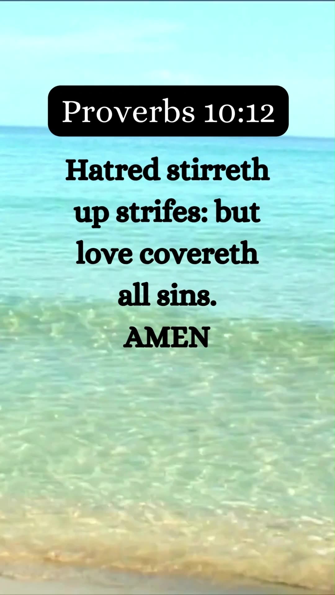 PROVERBS 10:12 | Powerful Daily Prayers | Bible Verses