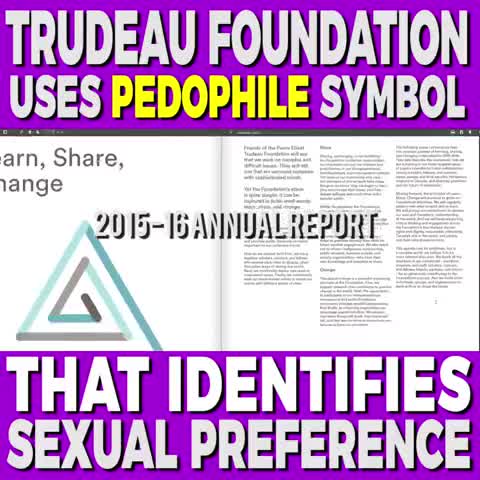 JUSTIN TRUDEAU PROMOTING PEDOPHILIA + TRUDEAU FOUNDATION USING ...