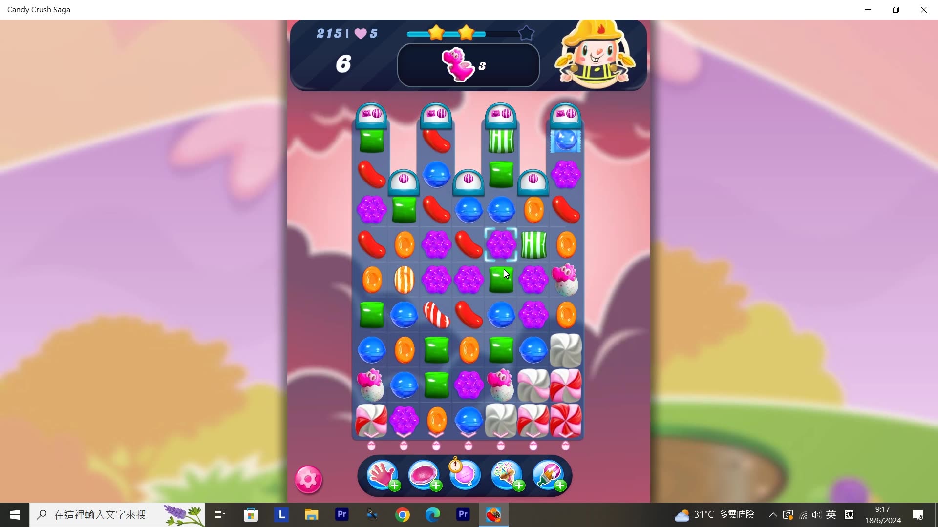 Candy Crush Saga Record (Level 215)