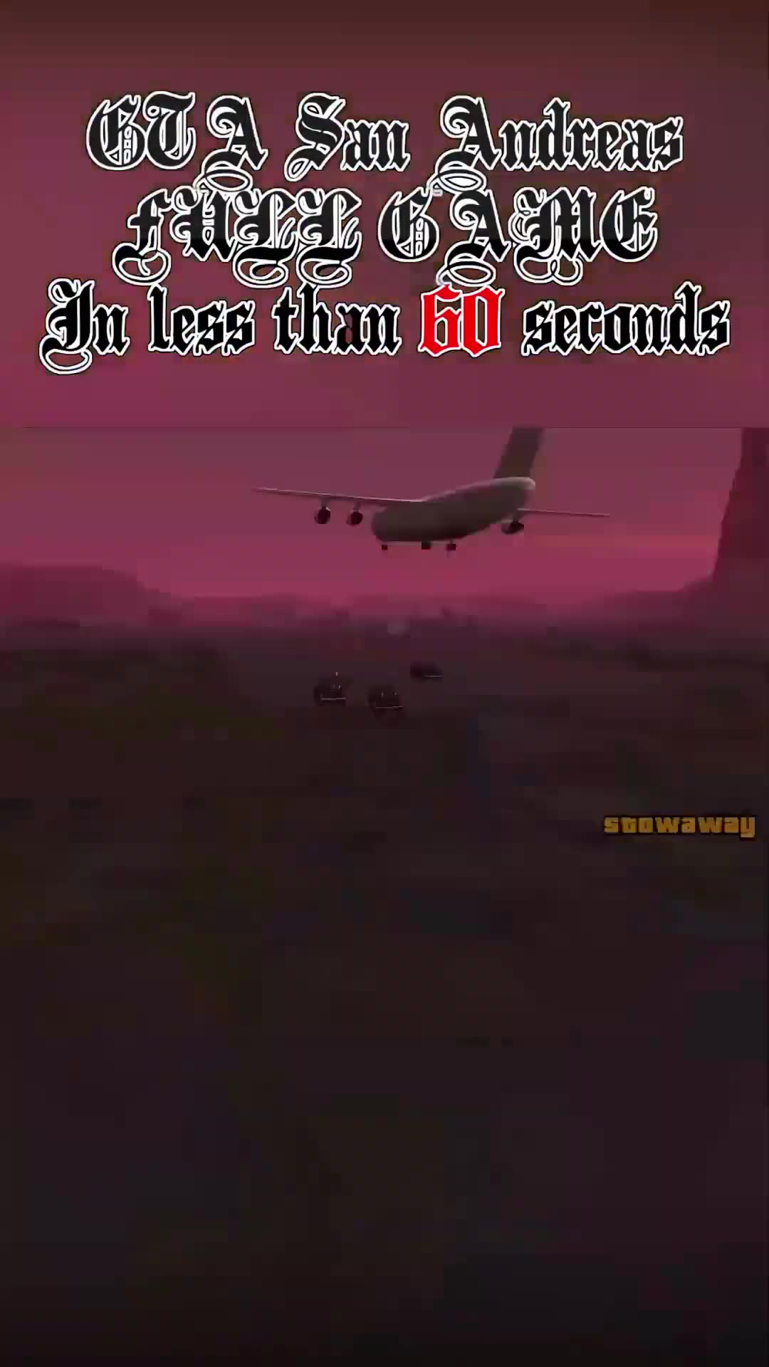 GTA San Andreas - Full Game Walkthrough In Less Than 60 Seconds