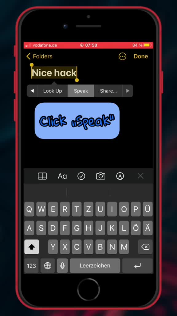 Activate Speaking Content 🗣