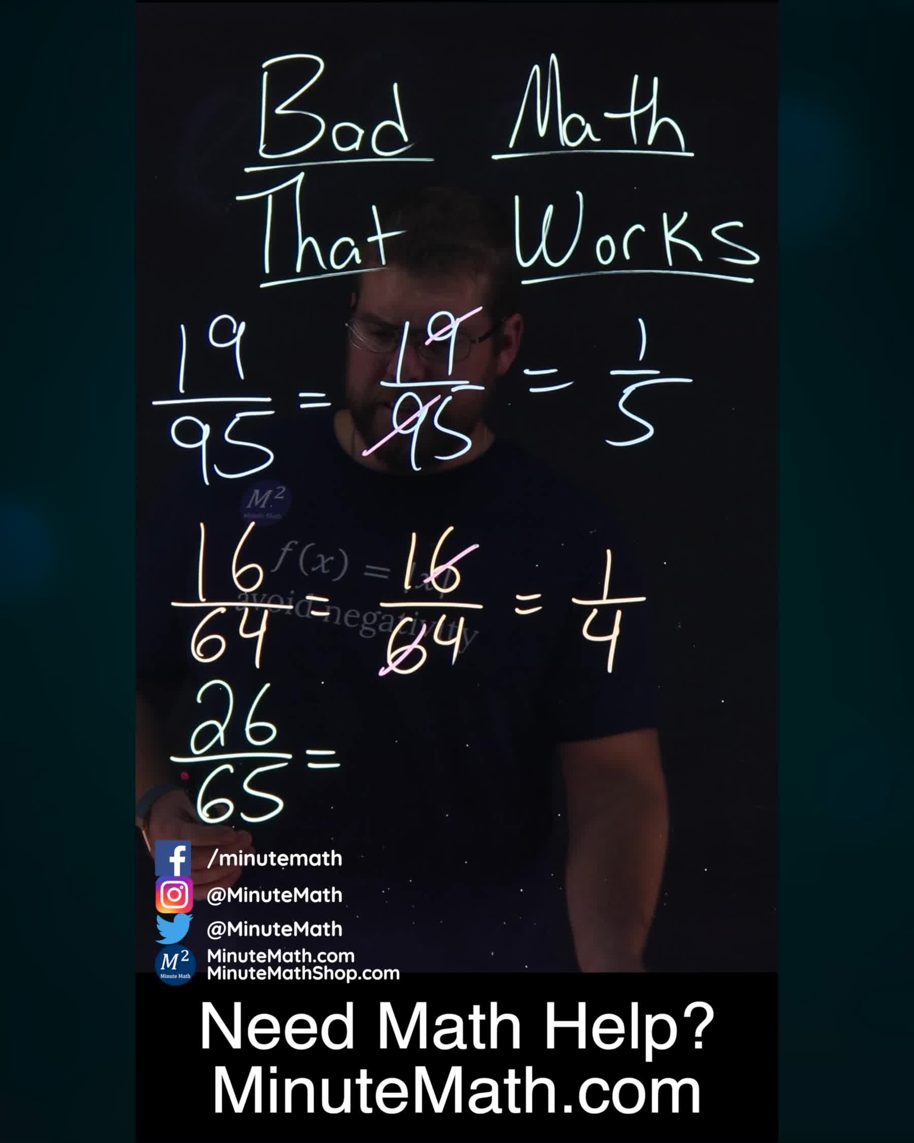 Bad Math That Works | Part 1 | Minute Math #shorts