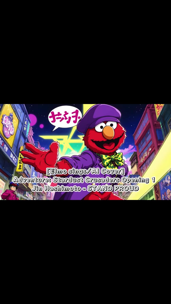 [Elmo sings/AI Cover] JoJo's Bizarre Adventure OP 3 Jin Hashimoto ...