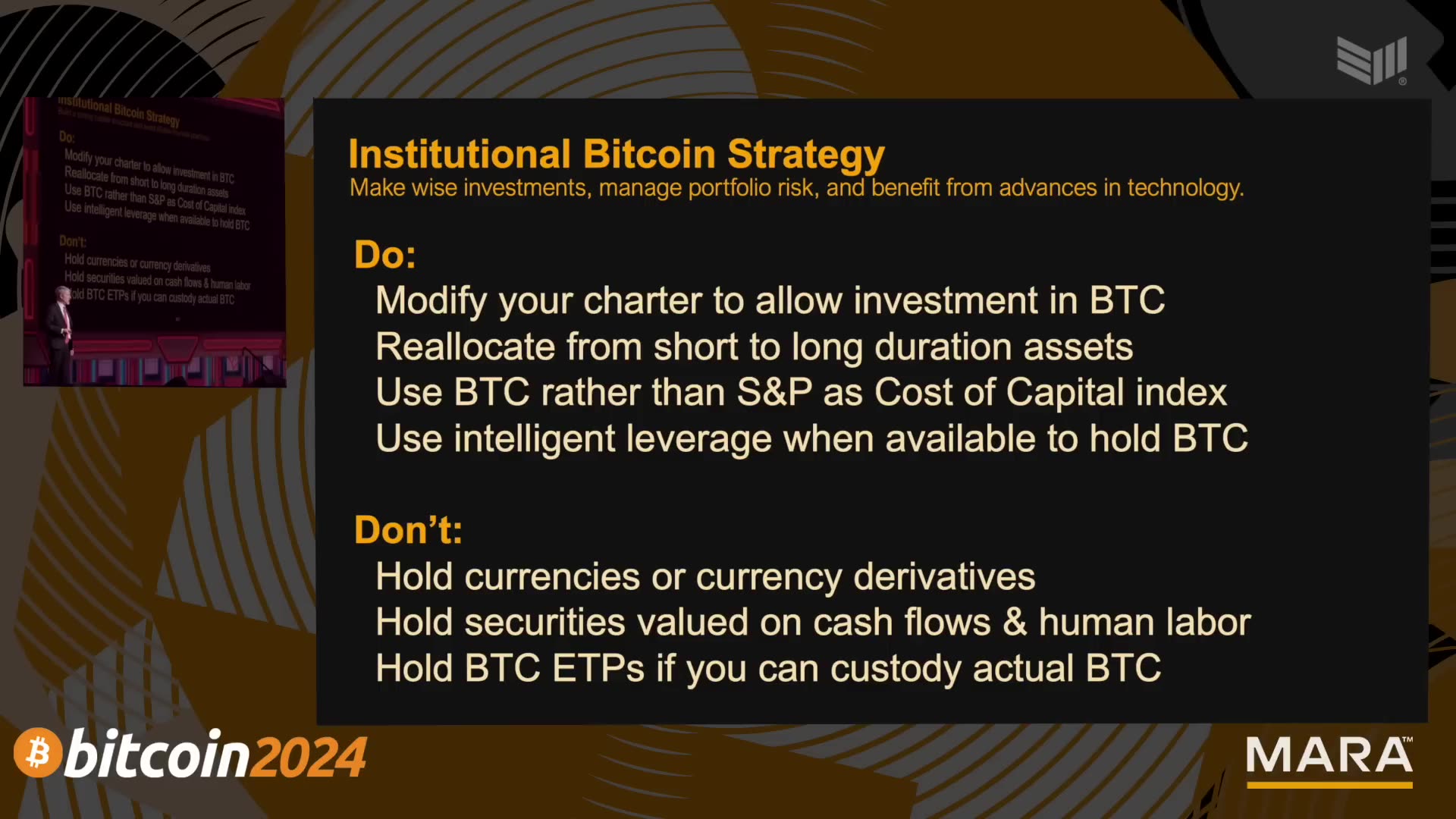 Michael Saylor Bitcoin 2024 Keynote Speech W Presentation Slides