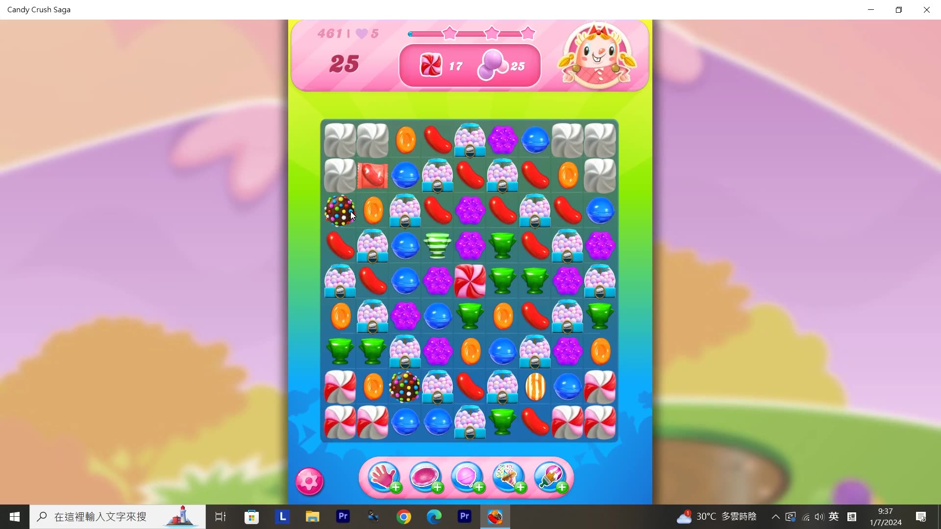 Candy Crush Saga Record (Level 461)