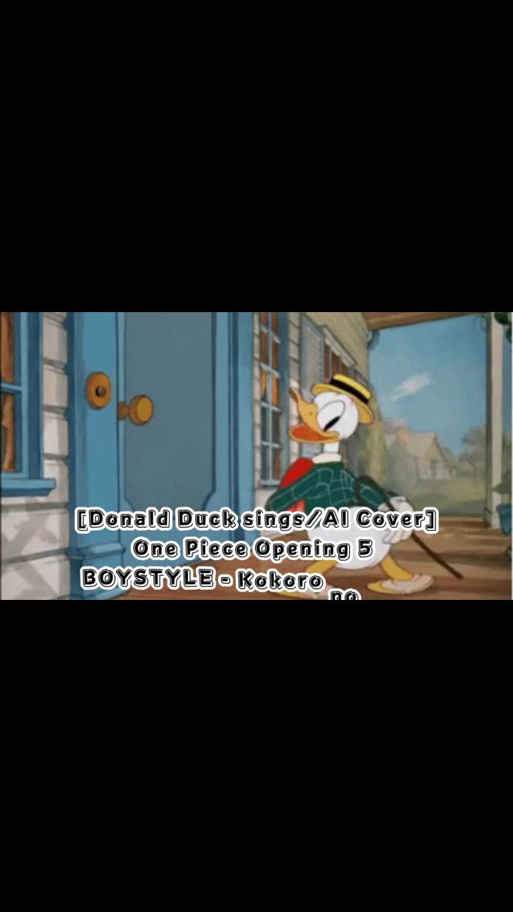 [Donald Duck AI Cover] One Piece Opening 5 BOYSTYLE - Kokoro no Chizu