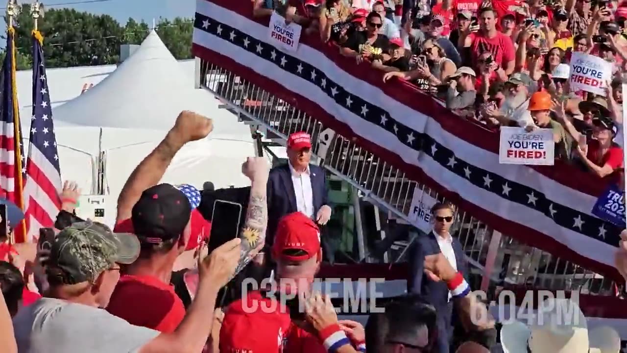 raw footage of the Trump Rally in Butler