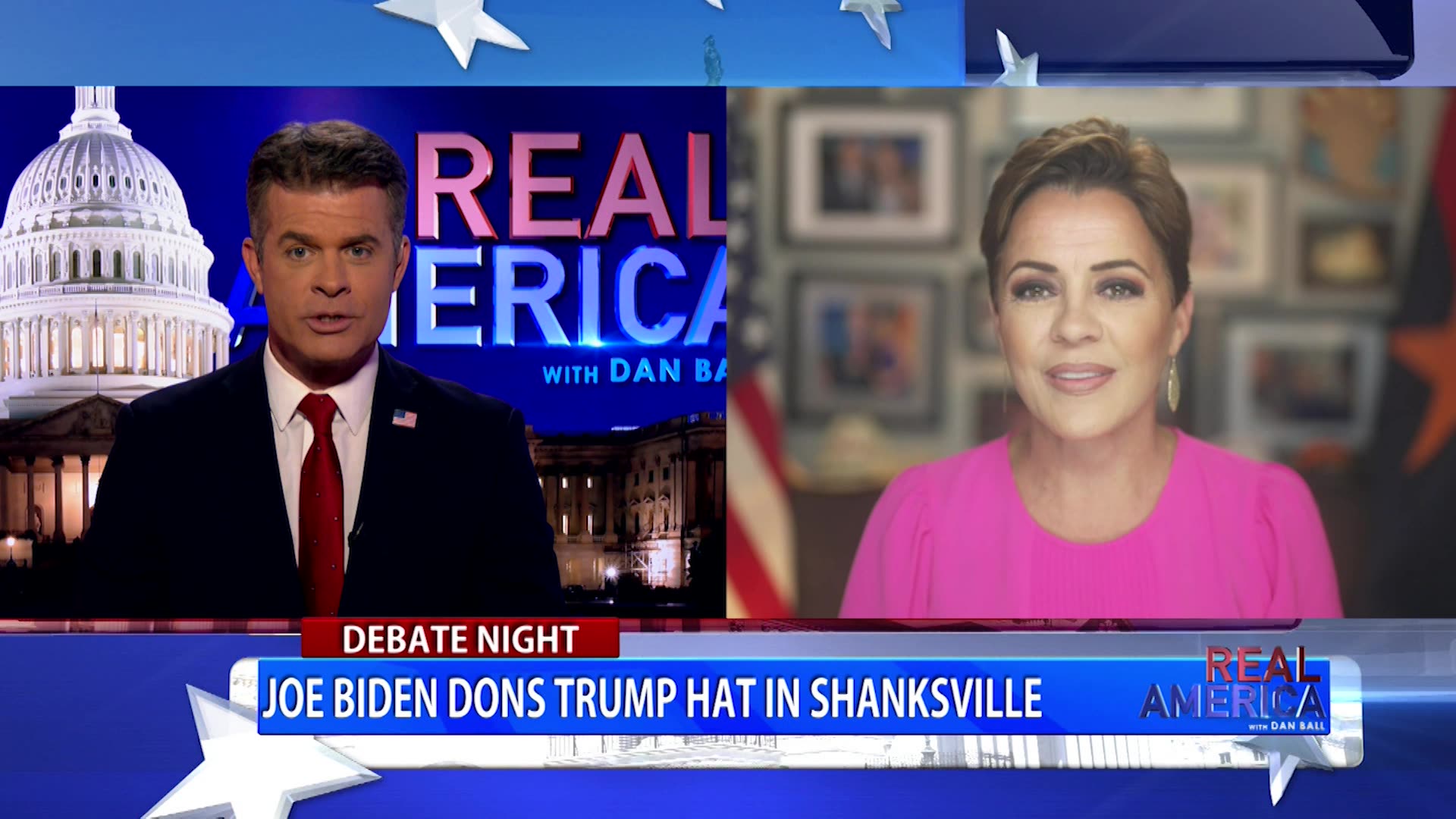 REAL AMERICA -- Dan Ball W/ Kari Lake, Trump Owned Debate Despite ...