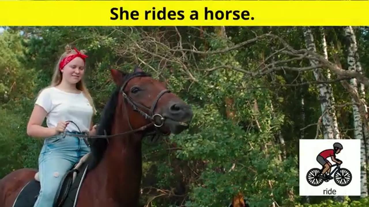 Let's Learn the Core Word "Ride"