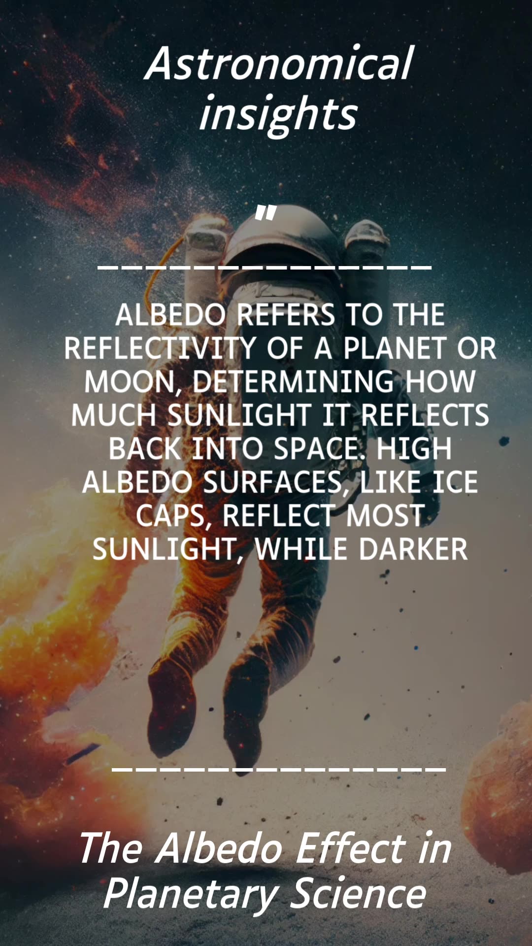 Shining Light: The Albedo Effect in Planets