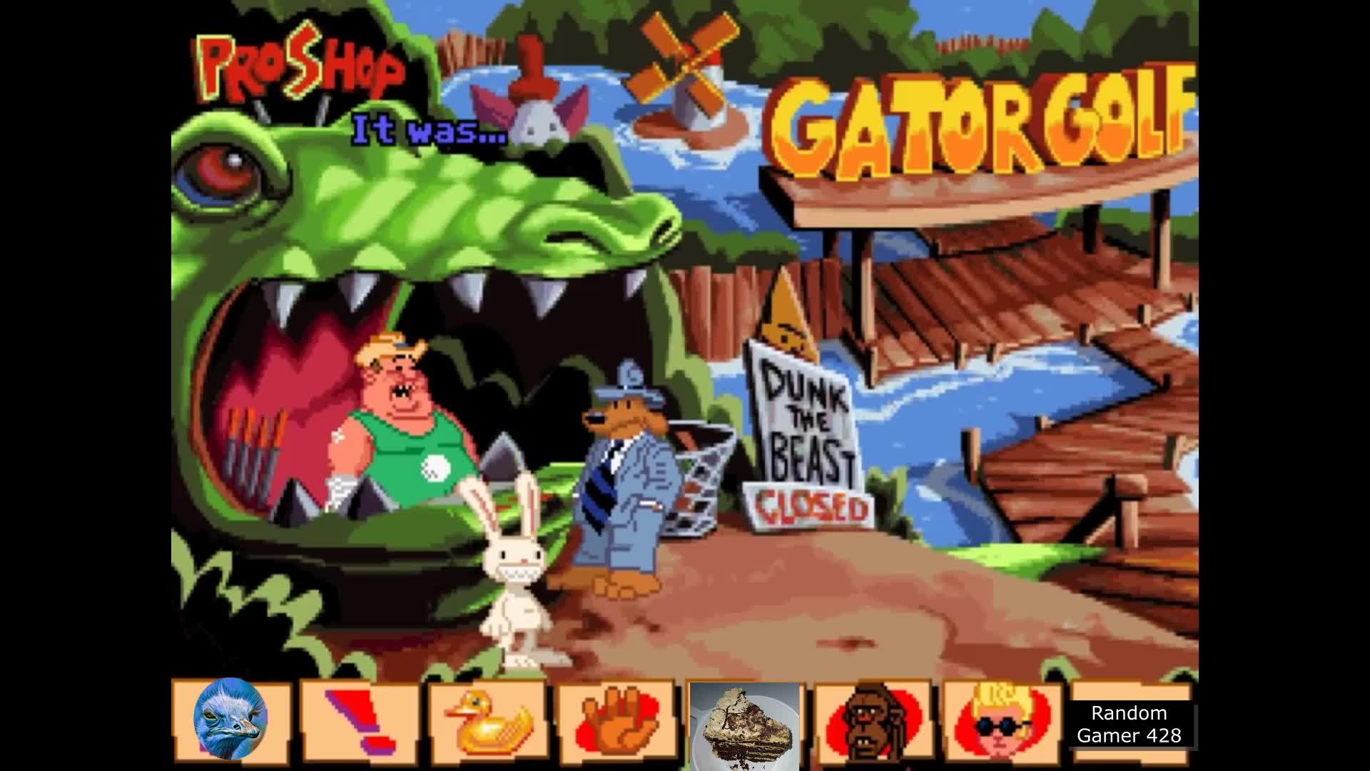 Sam and Max go to Gator Golf Game clip Sam and Max Hit The Road PC Game