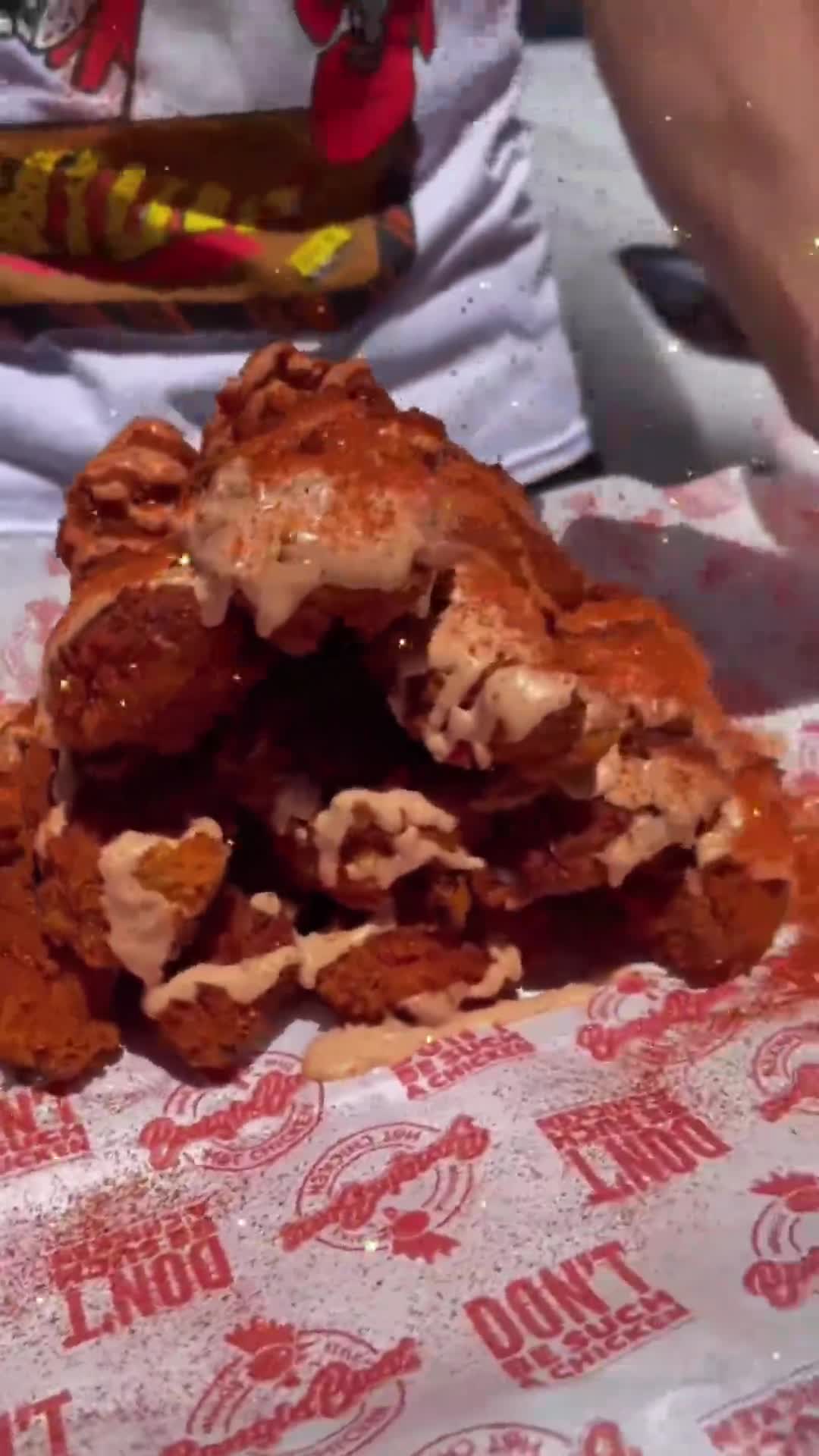 Pyramid of Fried Chicken