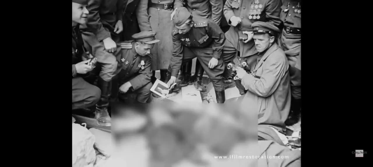 Zhukov and other high ranking officials of the Red Army inspect the ...