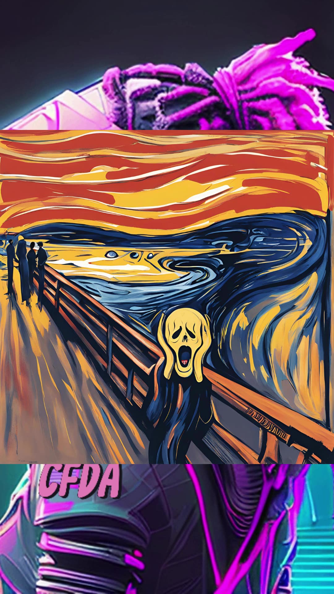 The AI prompt is: Scream (4 pics)
