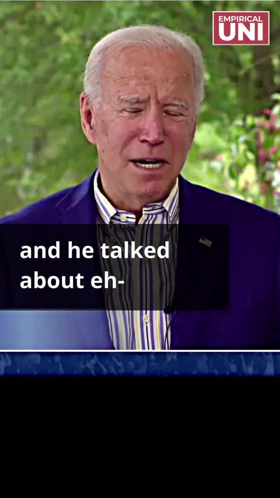 Outdoor interview with the President