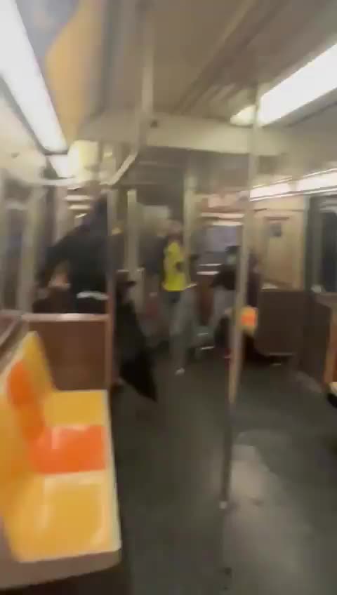 Brooklyn Subway Fight Escalates to Gunshots as Frantic Passengers ...