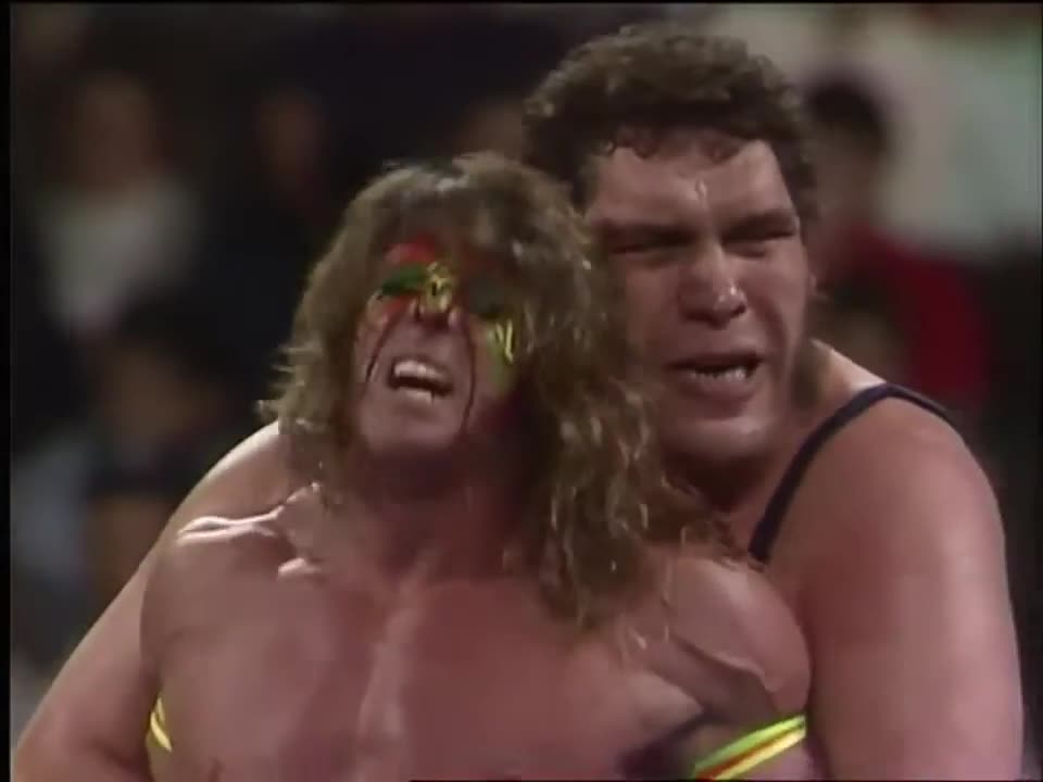 (1989.11.25) Ultimate Warrior vs Andre the Giant - Saturday Night's ...