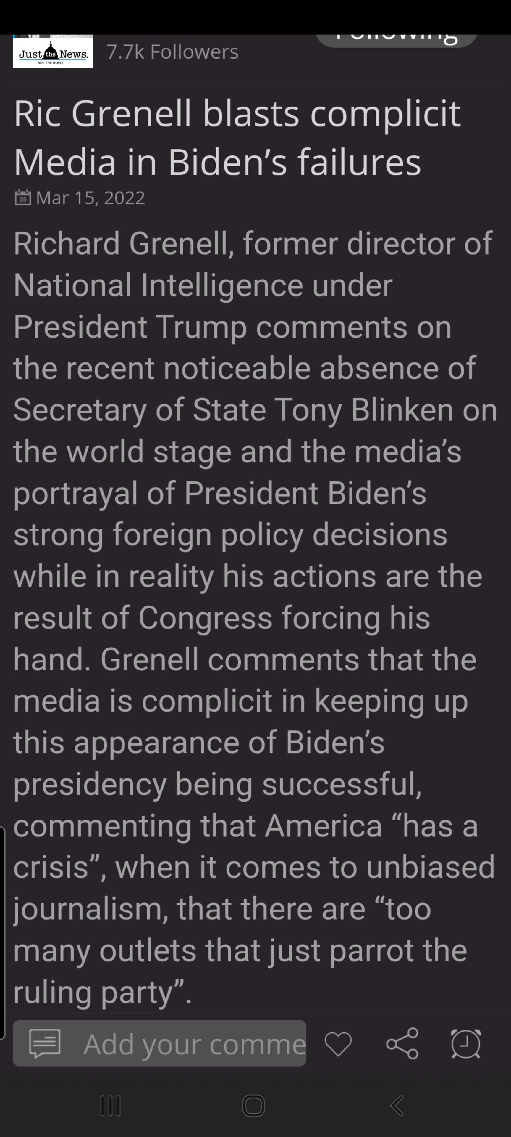 Rick Grenell On The Mockingbird Media