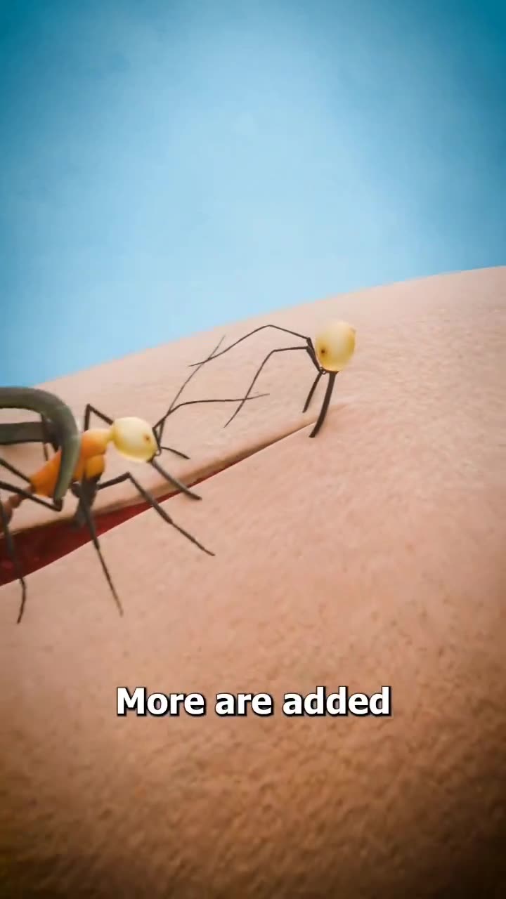 Using Ants To Stitch Wounds 亟