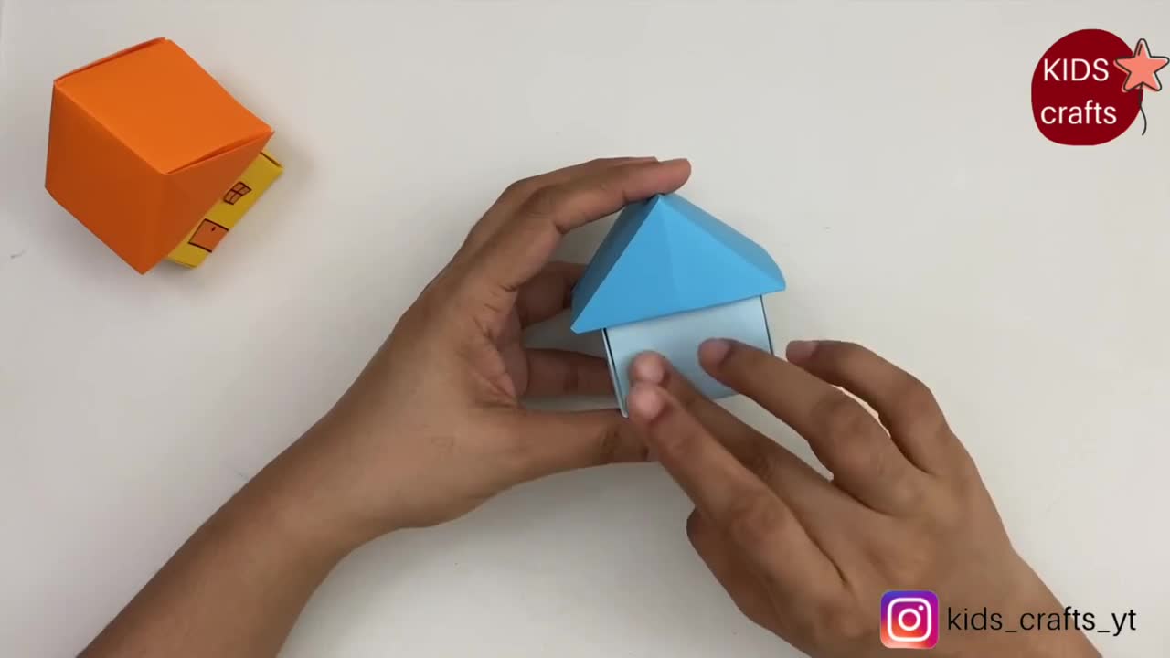How To Make Easy Paper House For Kids / Nursery Craft Ideas / Paper ...