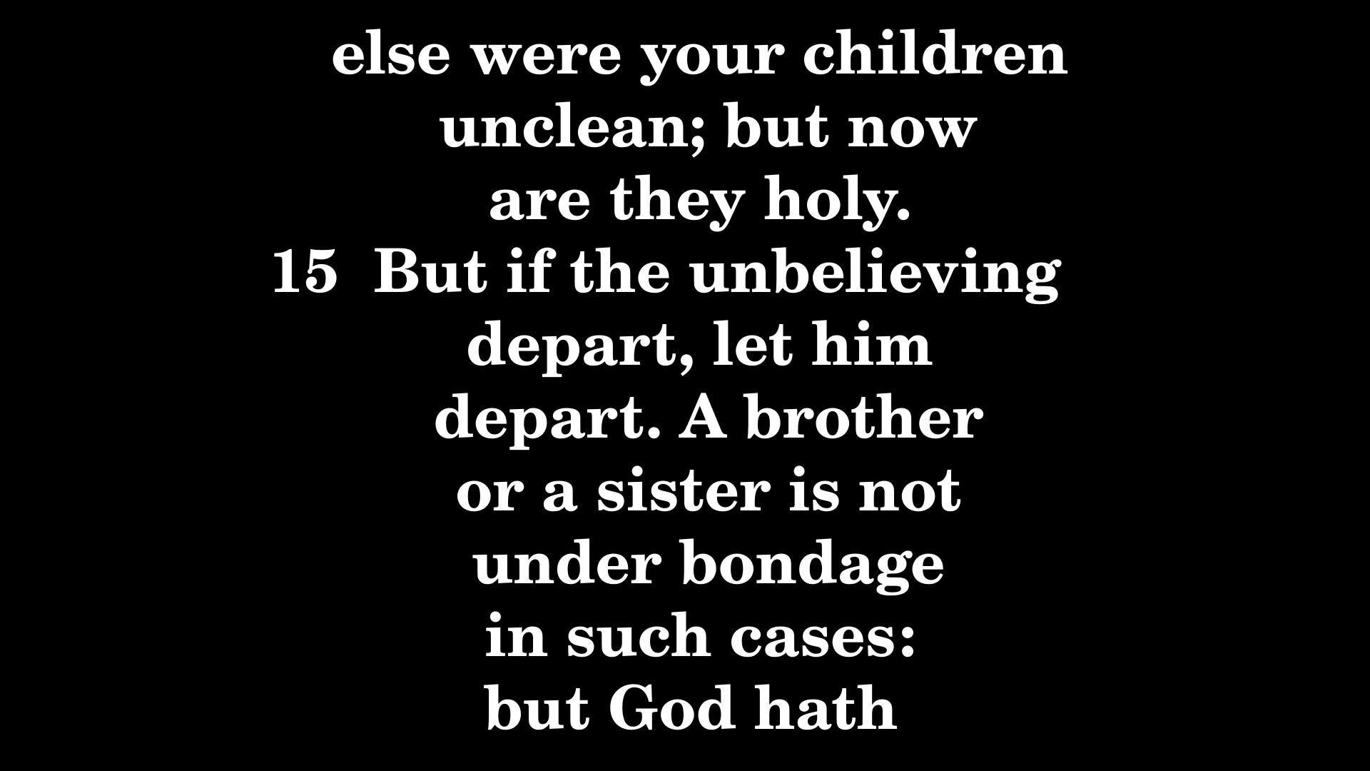 1 Corinthians 7 King James Version