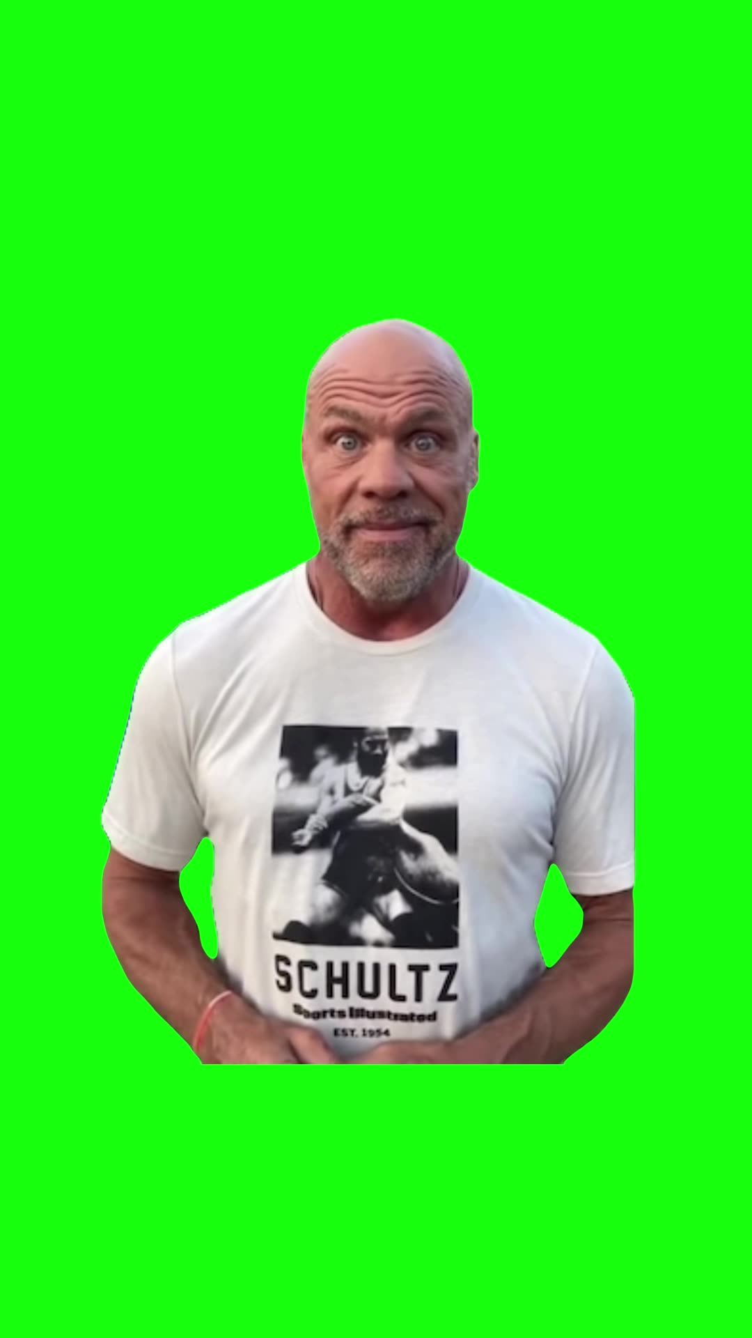 Kurt Angle 1,000-Yard Stare | Green Screen