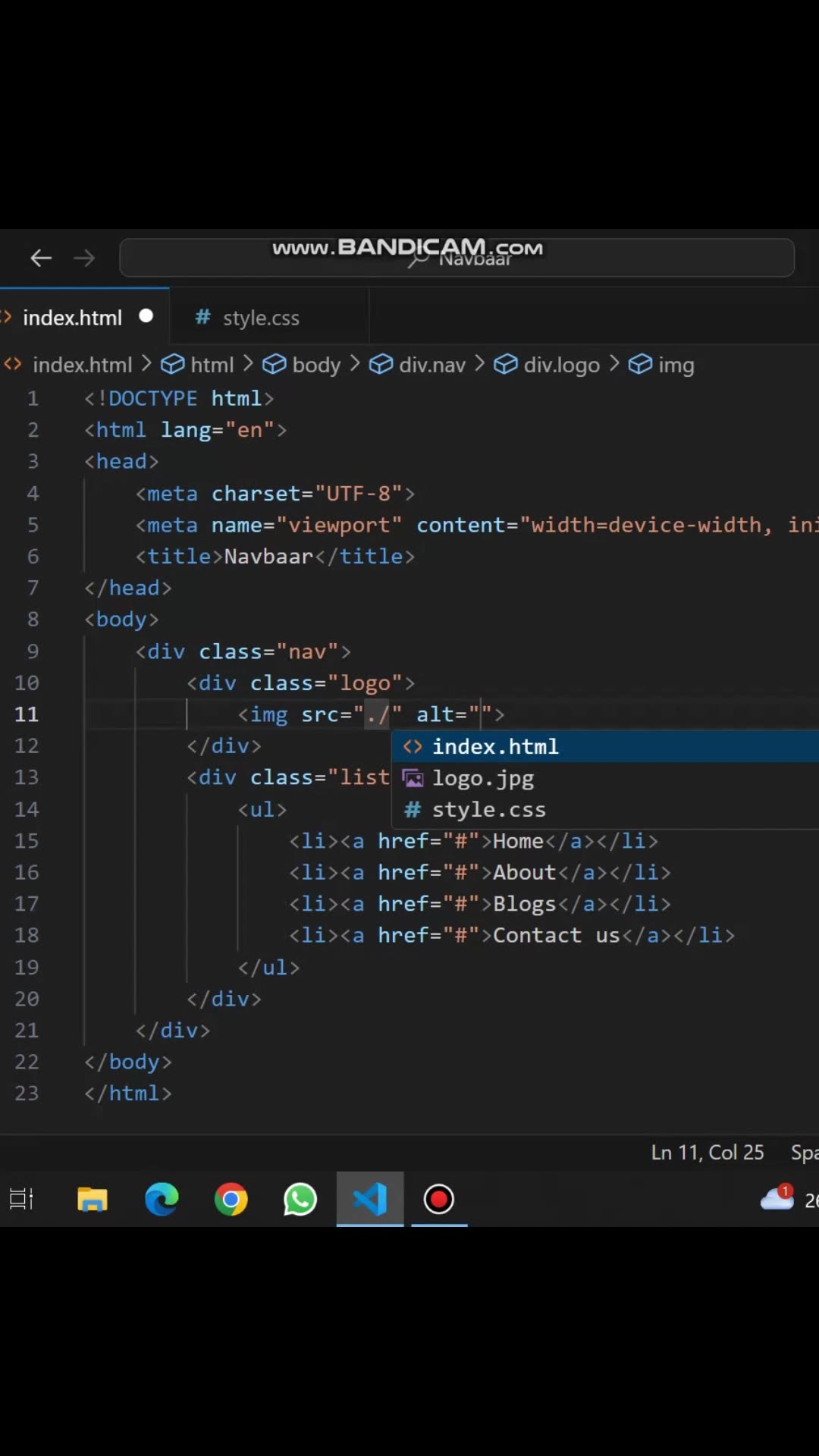 Creating a Navbaar using HTML and CSS || #html #css #webdesigner