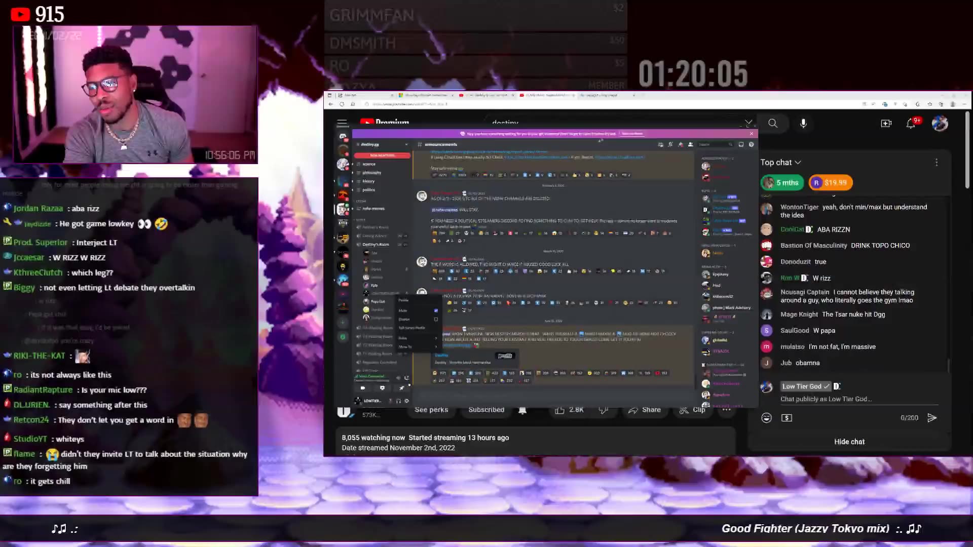 [11.2.22, 2 parts LTG SHOWS GIRL ON STREAM] 🔴 LOW TIER GOD YOUTUBE LIVE ...