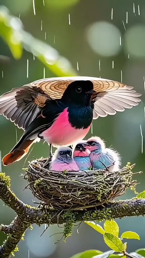 beautiful bird reaction nature