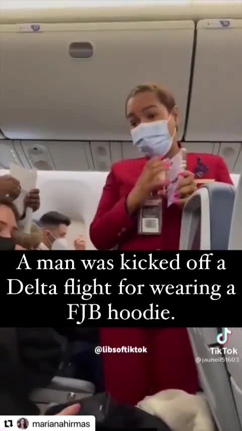 Man kicked off flight due to FJB hoodie