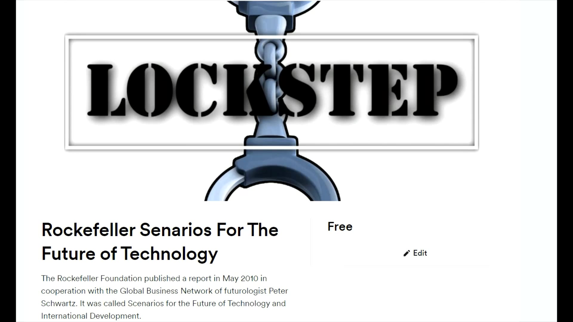 Future of Technology Documentation "LOCKSTEP"