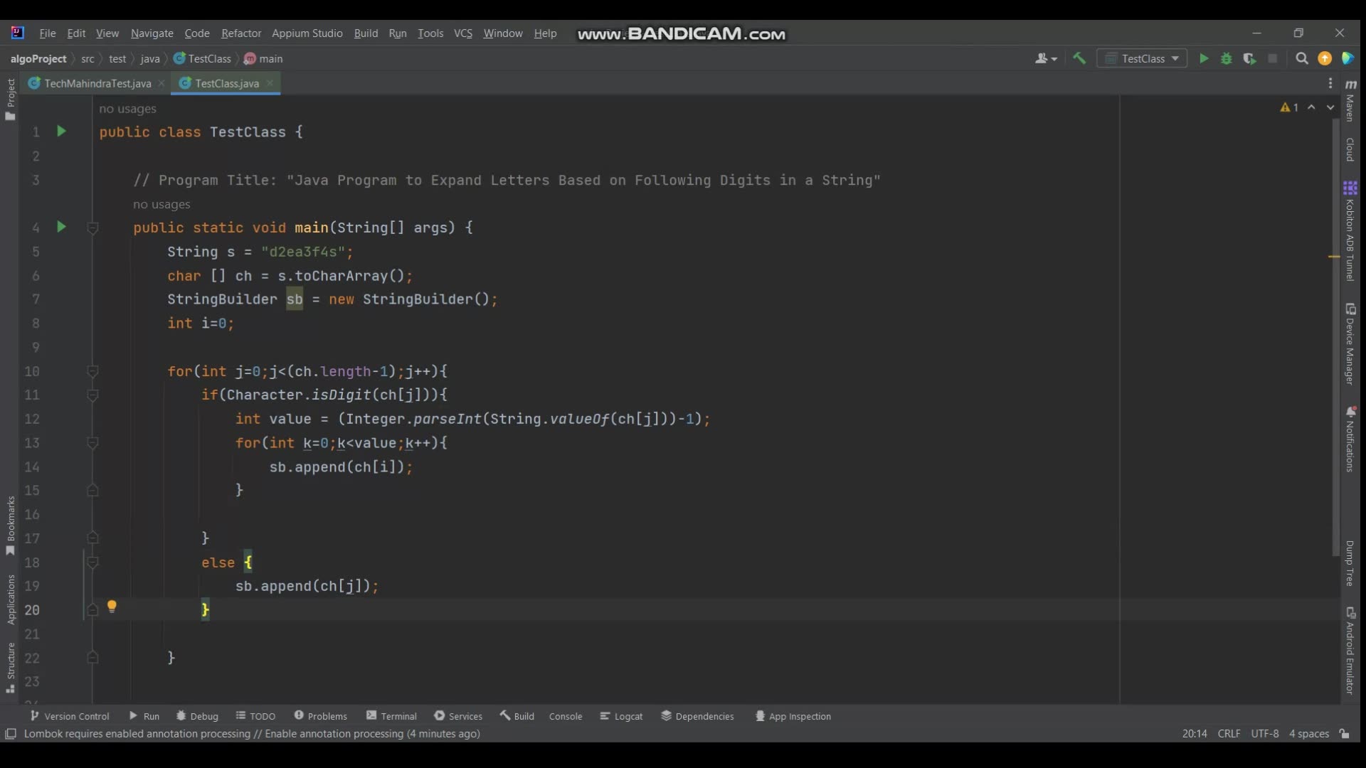 Program Title Java Program To Expand Letters Based On Following Digits 5315