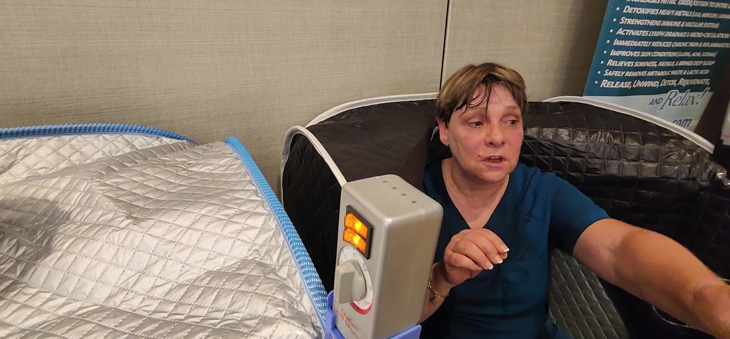 Energy worker Christine describes what she feels in the Relax Infrared ...