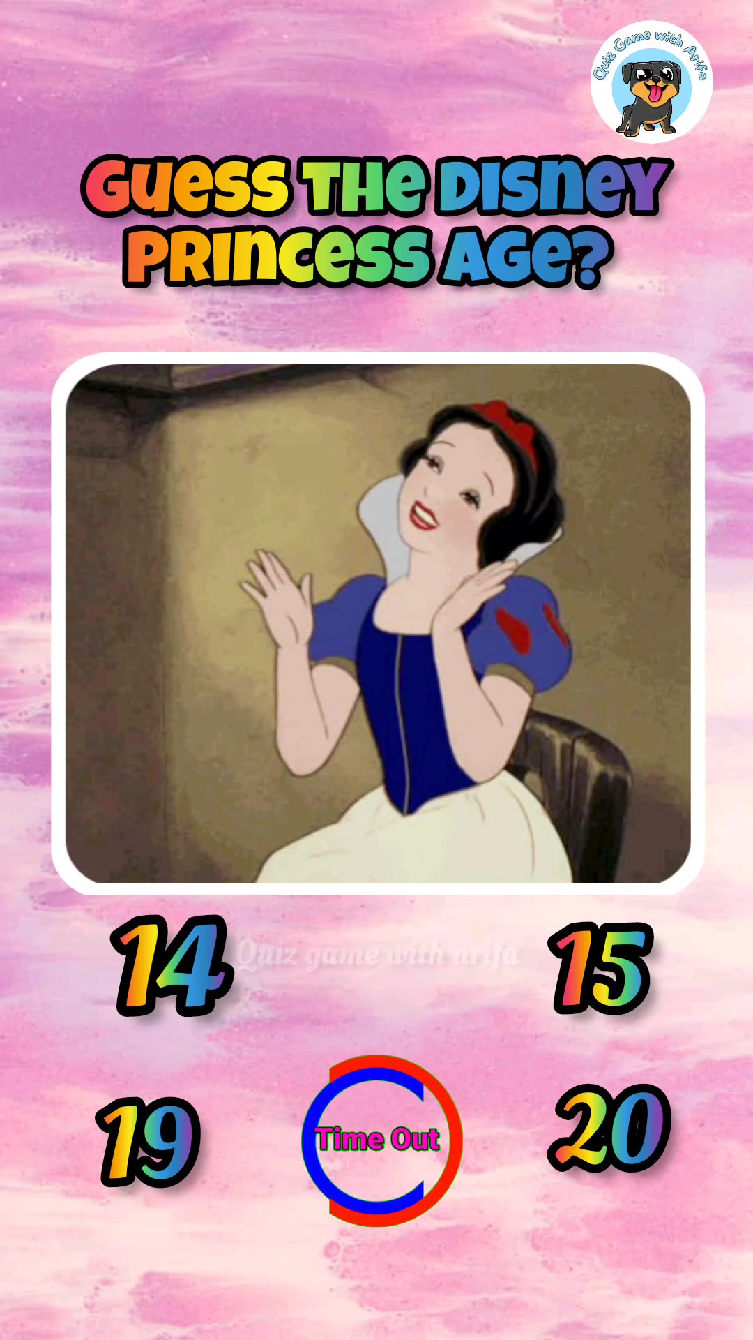 Guess the disney princesses age