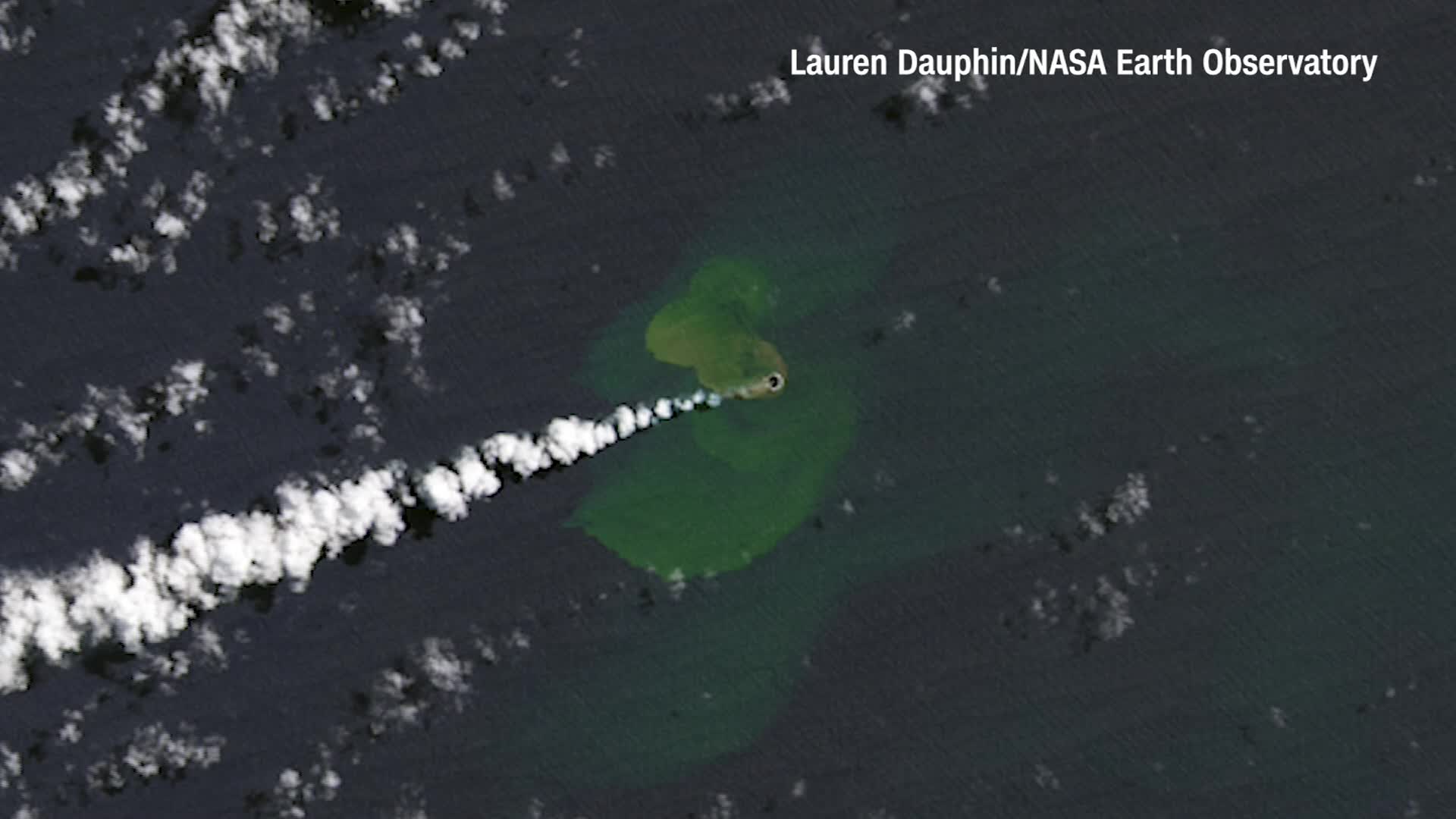 Volcano eruption creates tiny island in Pacific Ocean