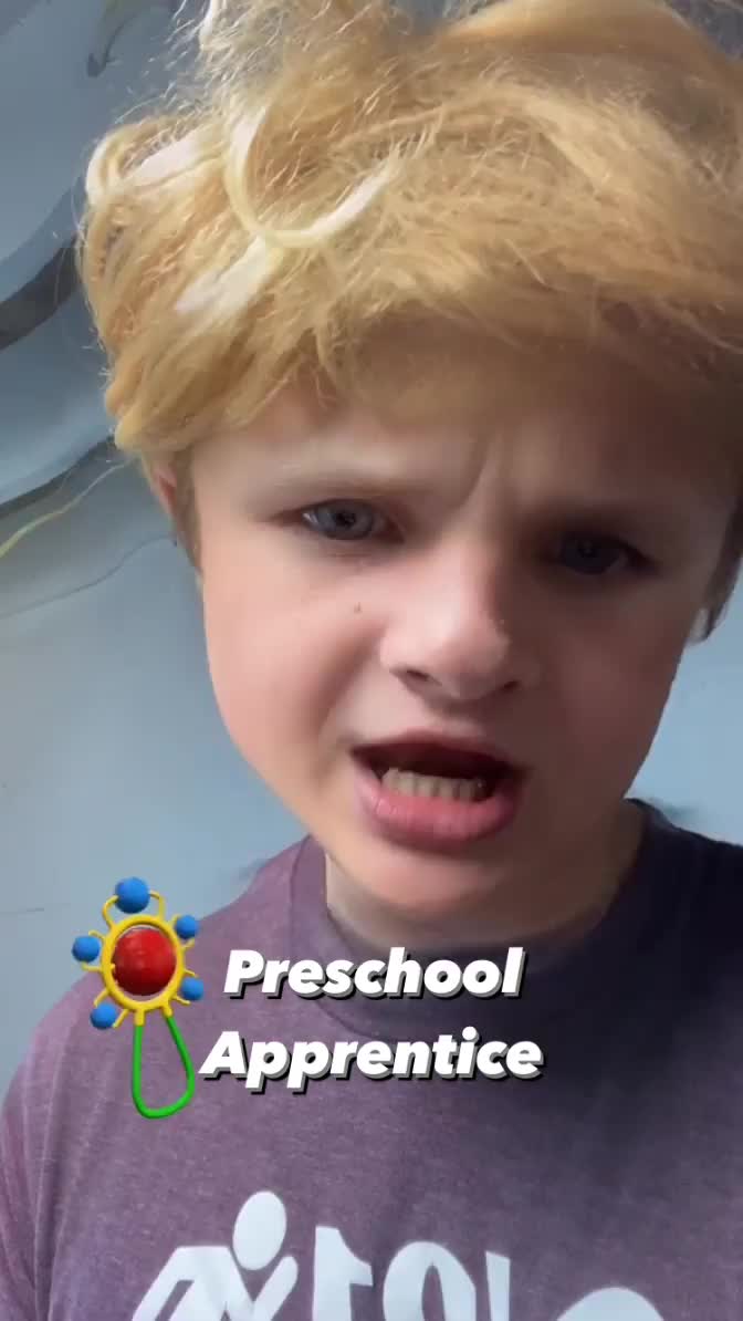 Preschool Apprentice: First day of School