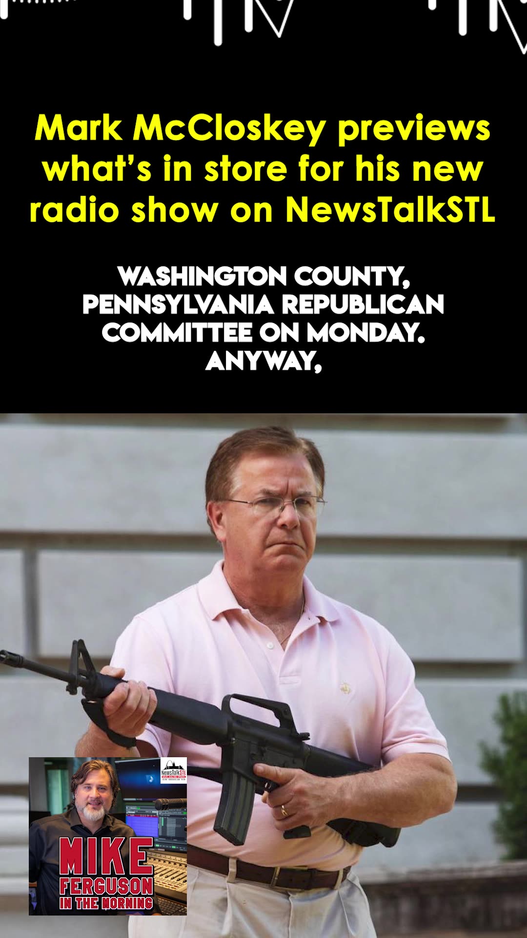 Mark McCloskey Now Has His Own Radio Show