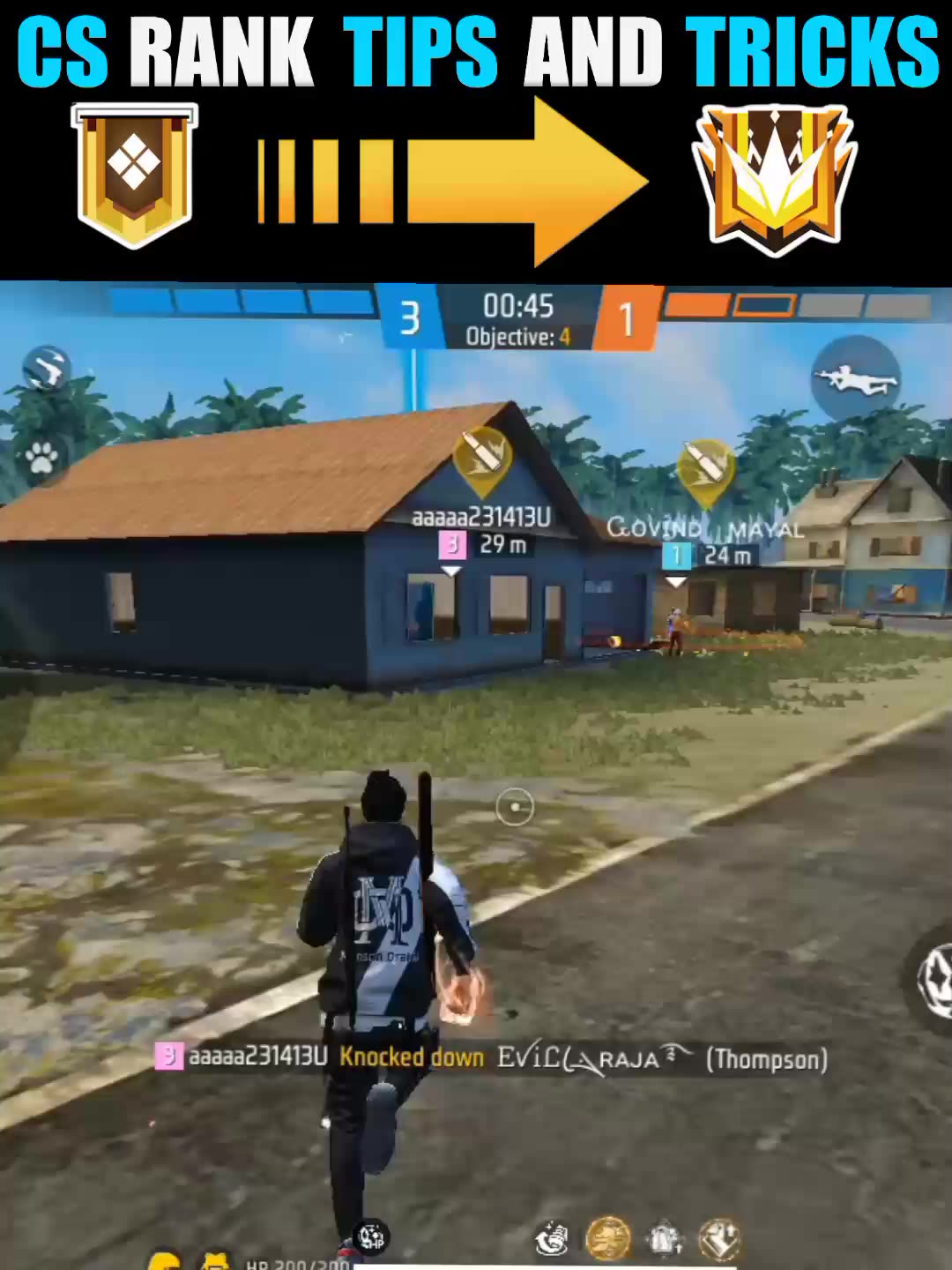 CLASH SQUAD TIPS AND TRICKS| WIN EVERY MATCH 😈| cs rank push tips and tricks| #shorts #freefire